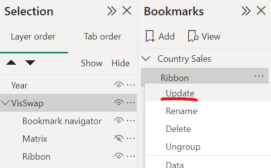 Swapping Visuals using Bookmark Navigator – Thomas Tang’s BI Blog